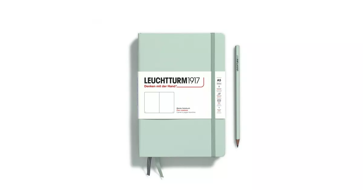 NOTATNIK LEUCHTTURM1917 MEDIUM (A5) NATURAL COLOURS MINT GREEN