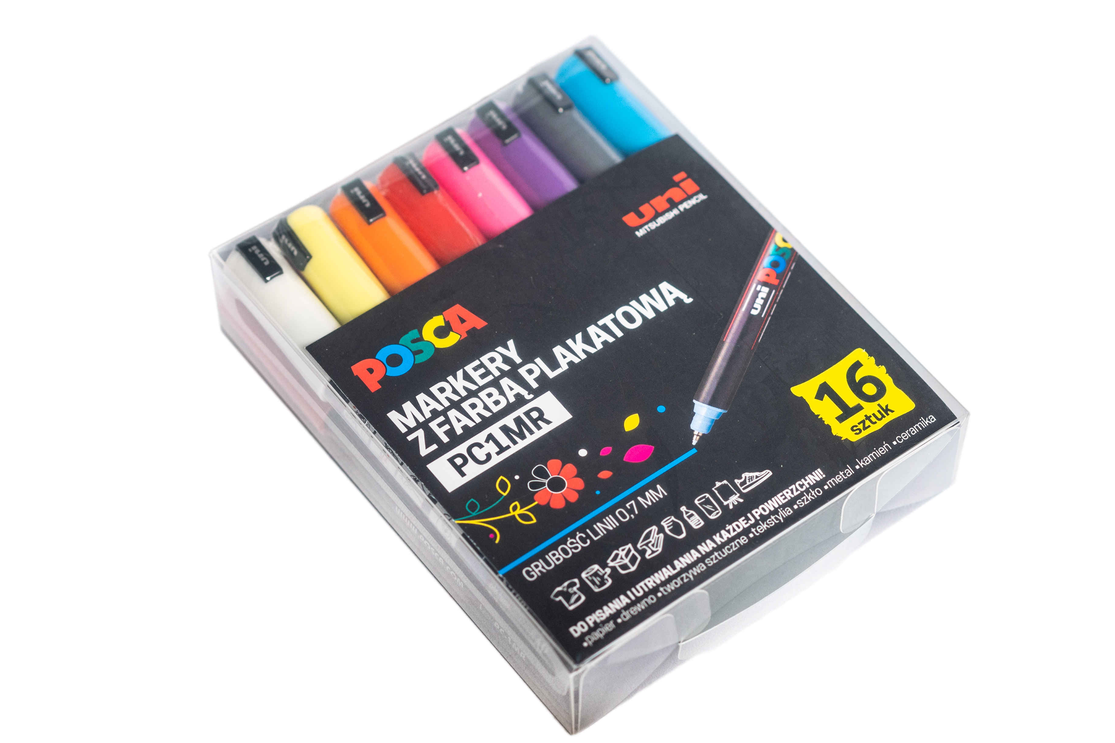 Markery uni POSCA PC-1MR Z SUPERCIENKĄ, PRECYZYJNĄ KOŃCÓWKĄ IGŁOWĄ ...