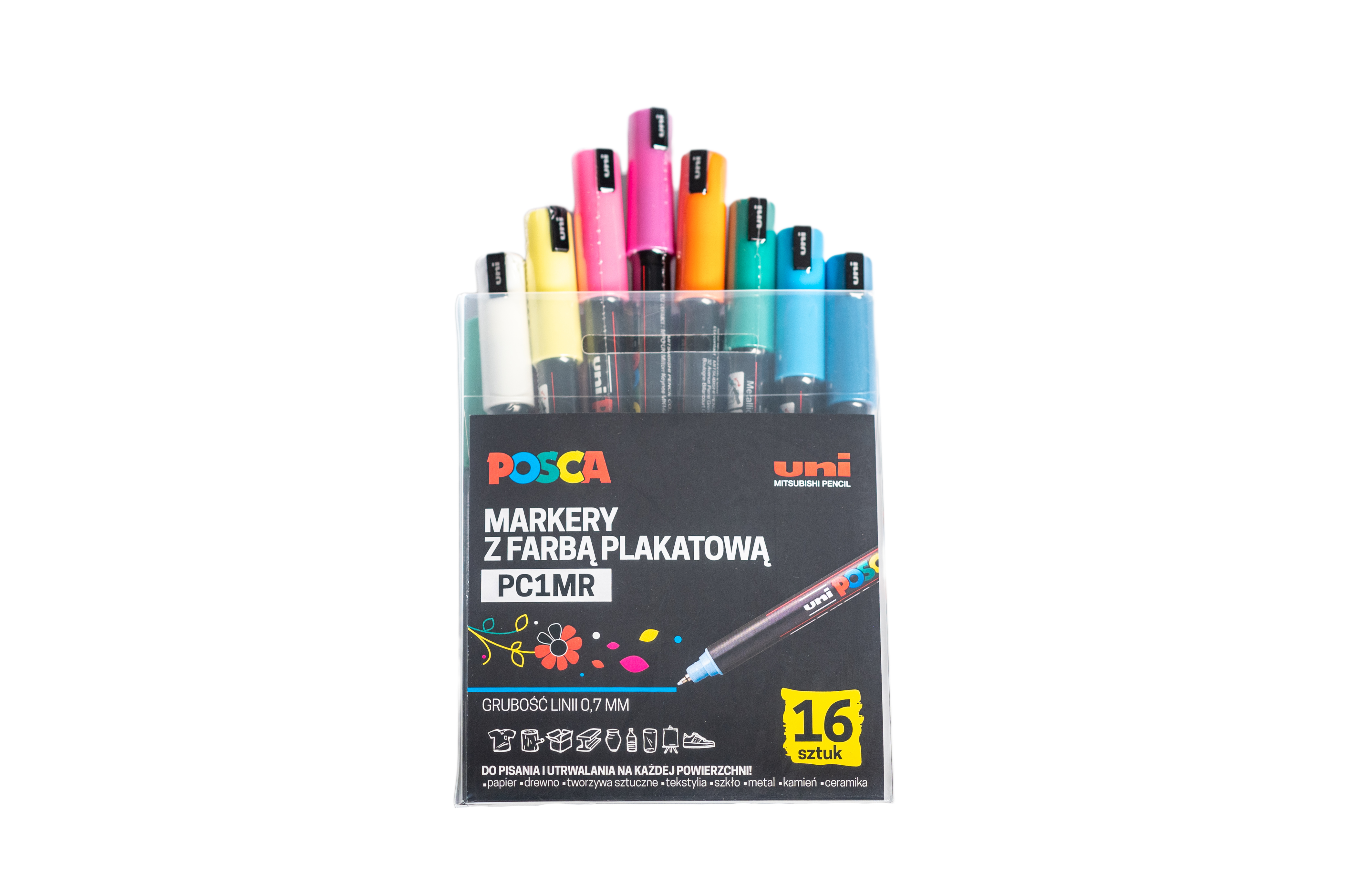 Markery uni POSCA PC-1MR Z SUPERCIENKĄ, PRECYZYJNĄ KOŃCÓWKĄ IGŁOWĄ ...